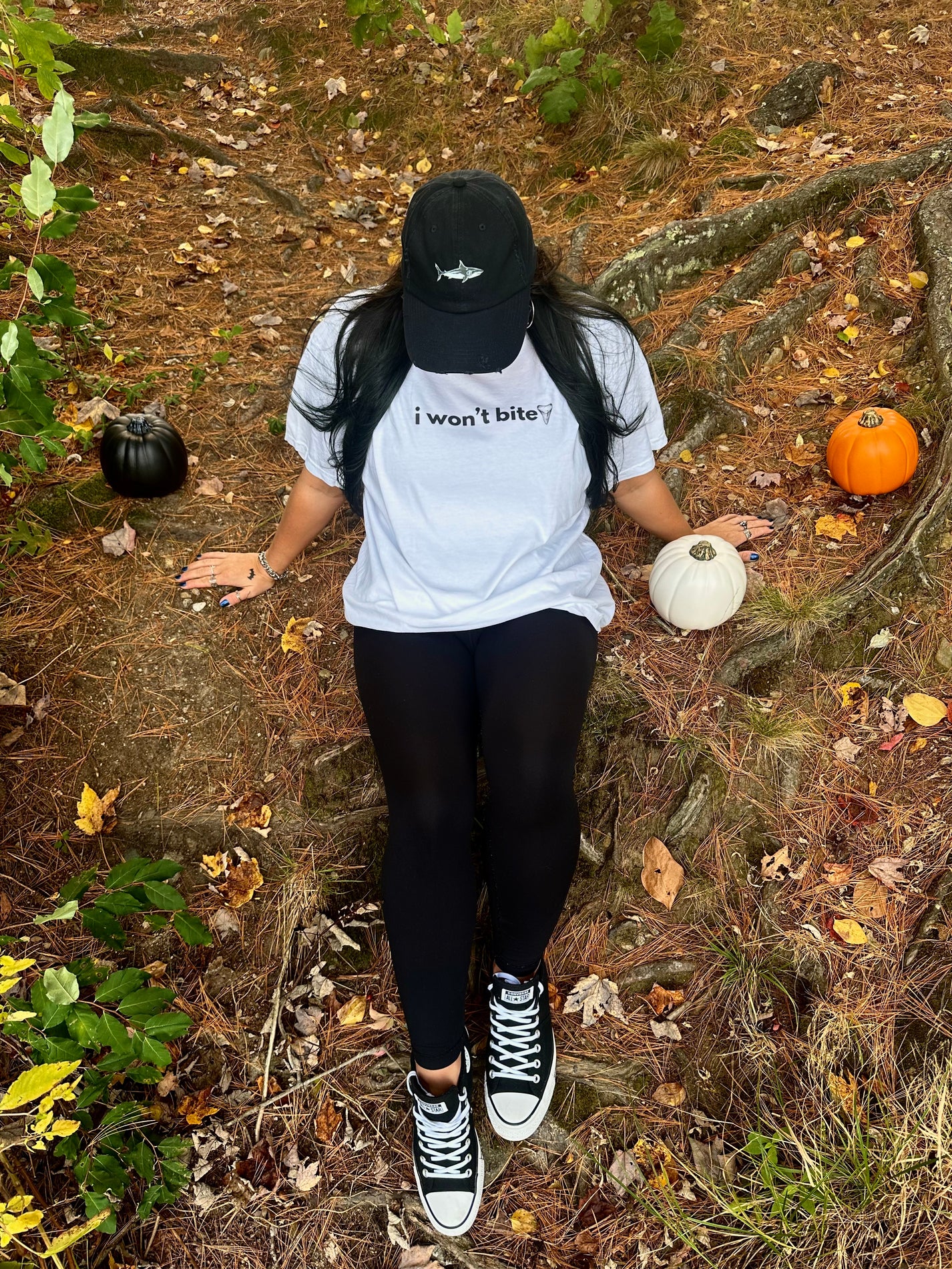 "i won't bite" Halloween Tee – Salt N' Fin Co.